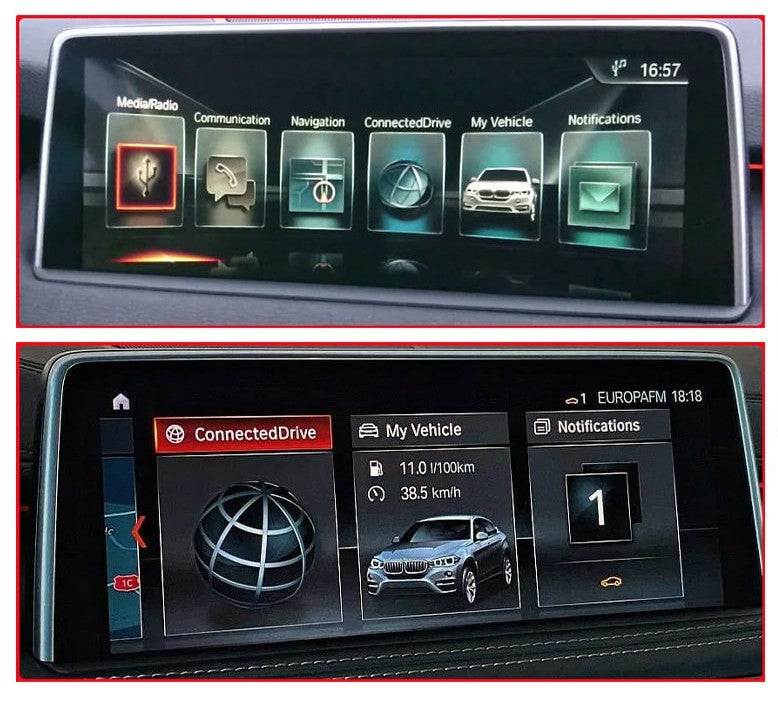 Boîtier Autoradio Android Auto et Apple CarPlay pour BMW X3 G01 NBT (À